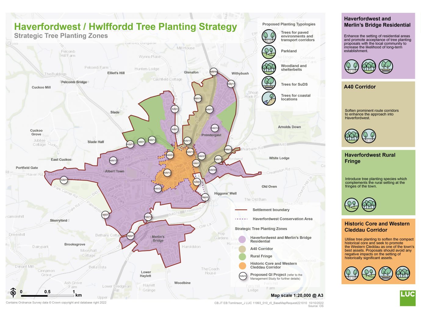 Tree Planting Zones and Sub-Principles for 11 Settlements ...
