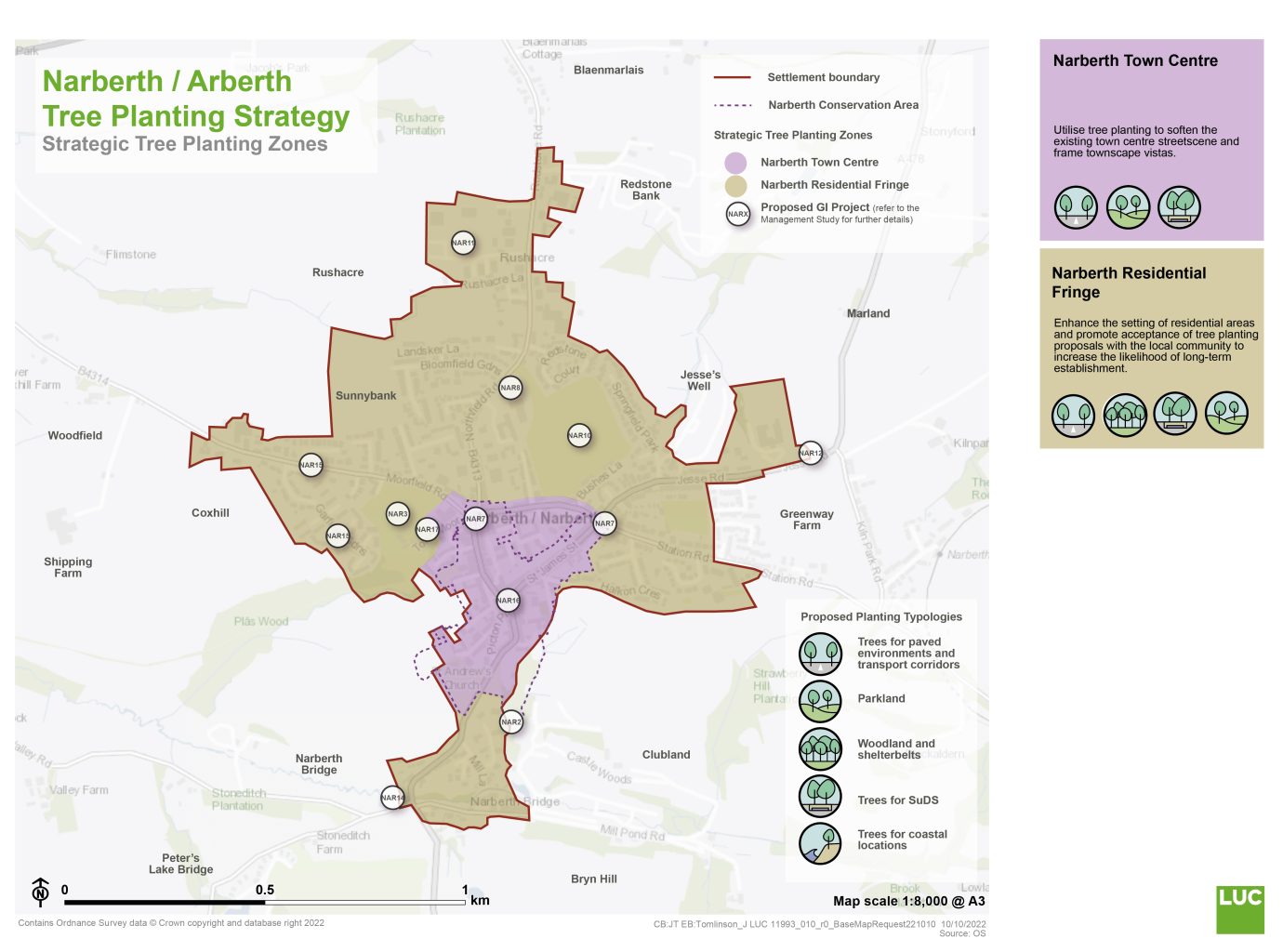 Tree Planting Zones and Sub-Principles for 11 Settlements ...