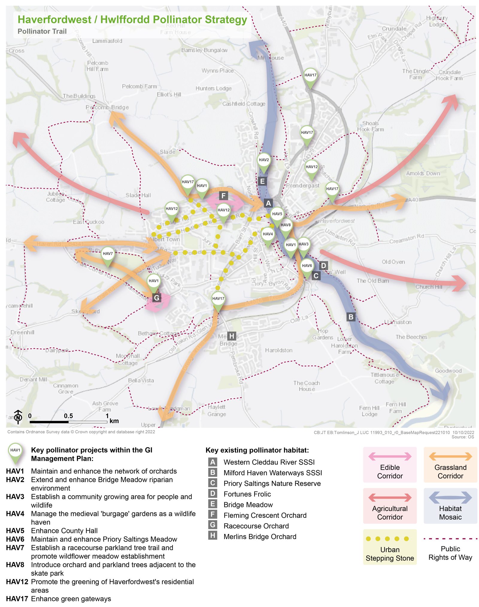 Pollinator Trails for 11 Settlements - Pembrokeshire Coast National Park